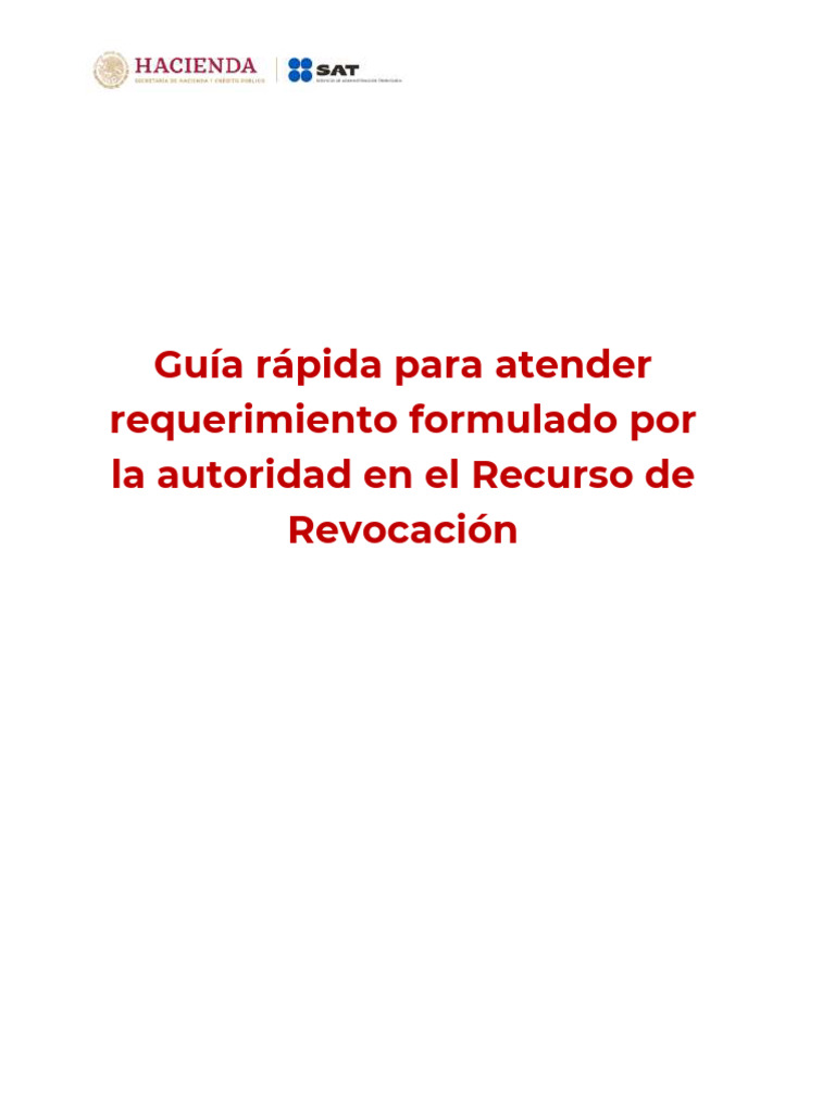 Cómo atender requerimientos SAT eficientemente | PDF