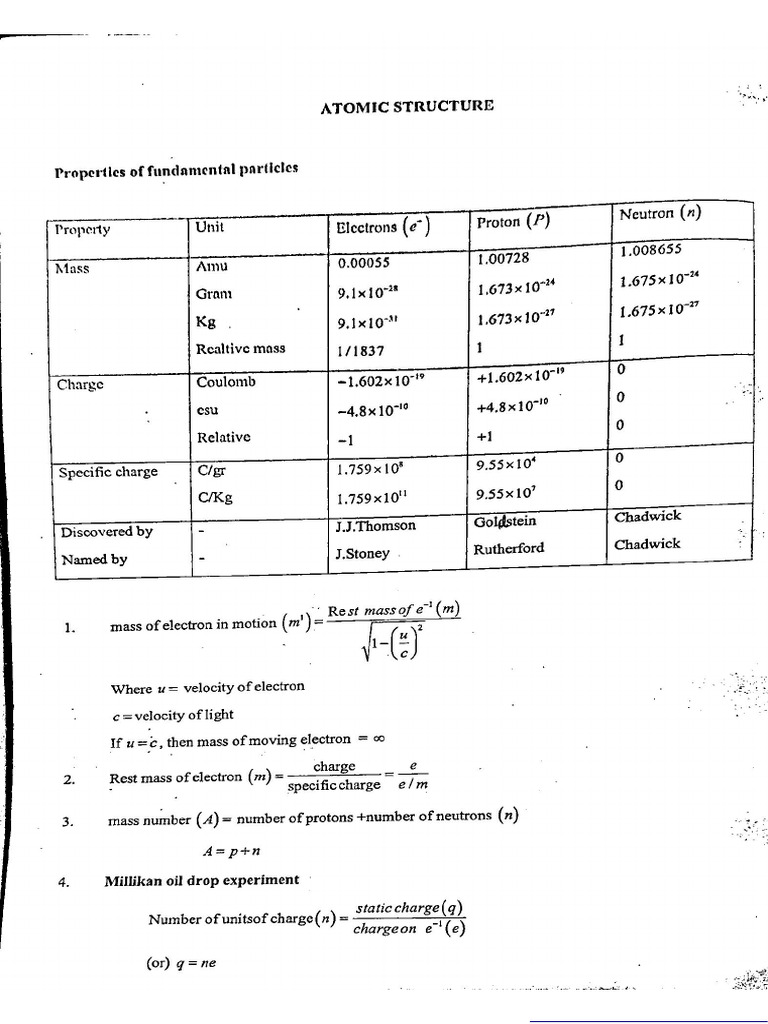 Phy. Che. Formula | PDF
