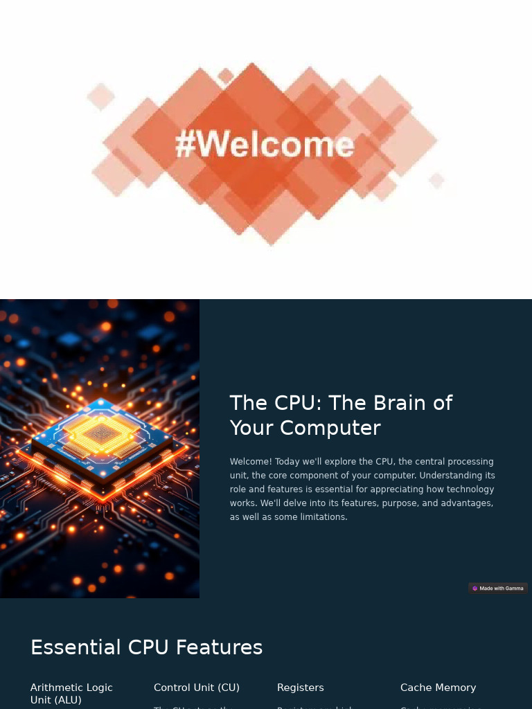 The CPU the Brain of Your Computer (2) | PDF | Central Processing Unit | Computer Science