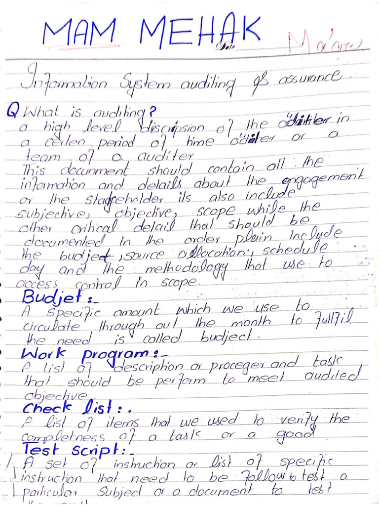 Information System Auditing Or Assurance Pdf