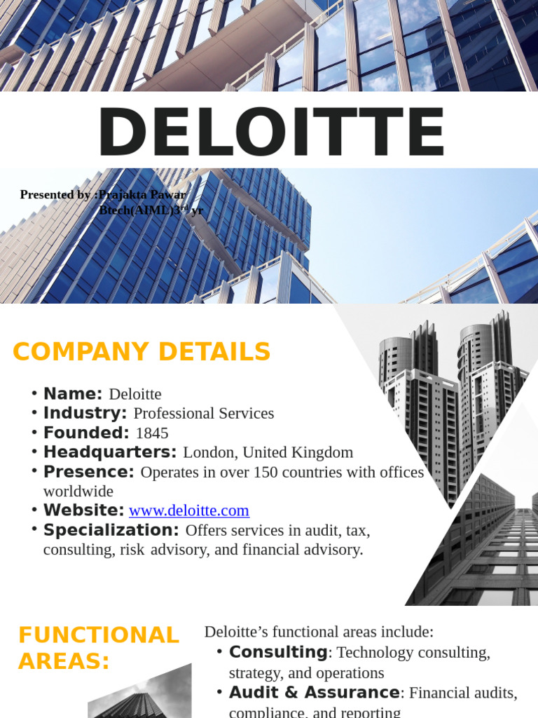 DELOITTE Presentation | PDF