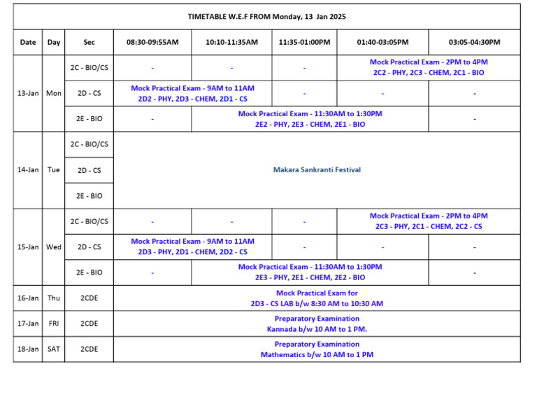 2C - Bio/Cs 2D - Cs 2E - Bio 2C - Bio/Cs 2D - Cs 2E - Bio 2C - Bio/Cs 2D - Cs 2E - Bio 16-Jan ...