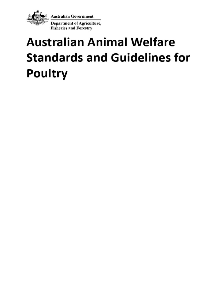 Poultry Standards Guidelines 2022 | PDF | Poultry | Birds