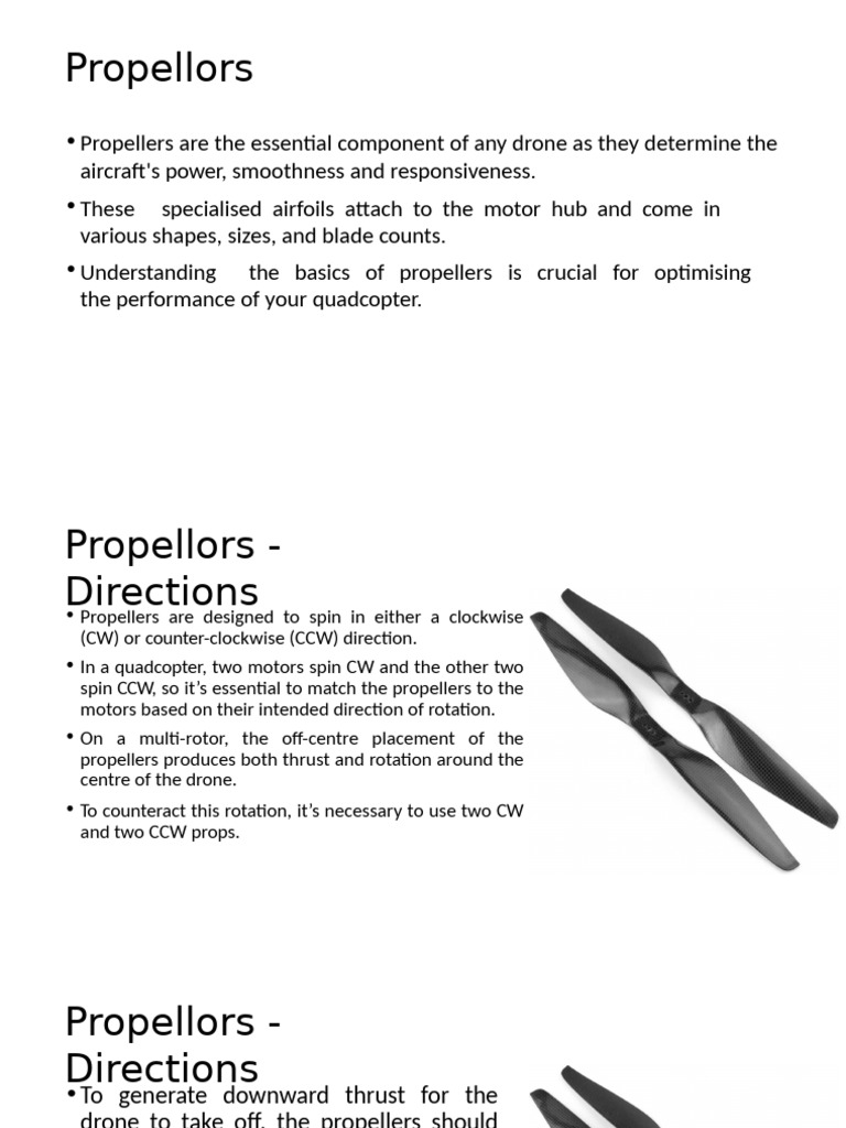 Understanding Drone Propellers Basics | PDF | Propeller | Thrust