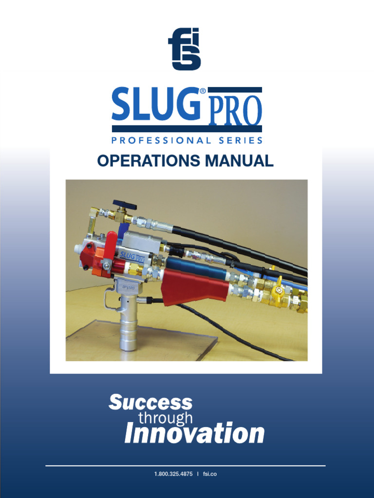 SLUG PRO Operations Manual 2022 | PDF | Polyurethane | Materials
