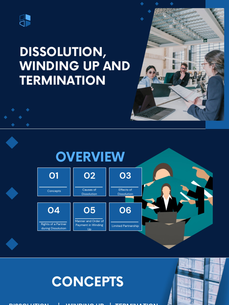 Partnership Dissolution and Winding Up Guide | PDF | General Partnership | Partnership