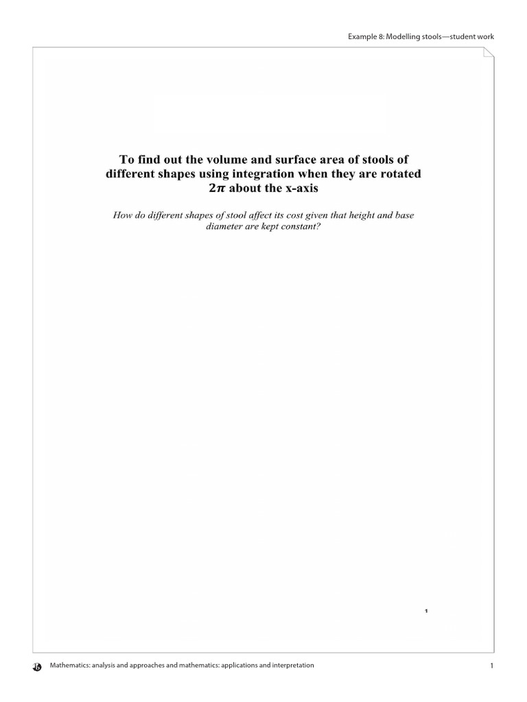 Sample-modelling stools | PDF | Applied Mathematics | Mathematics