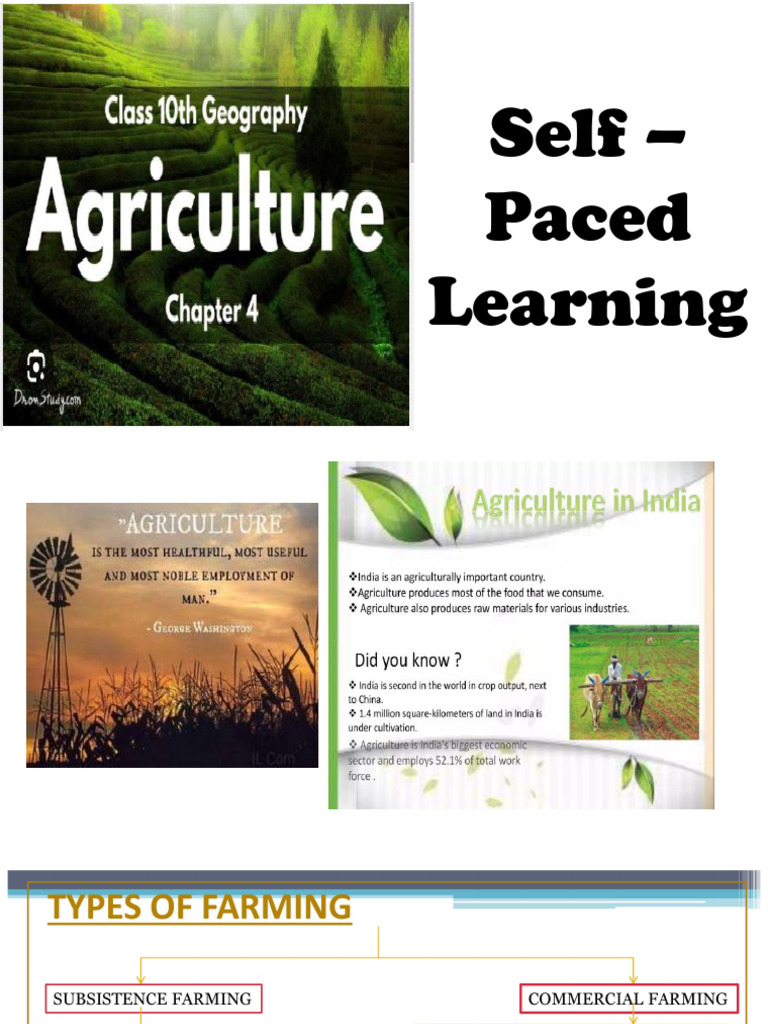 Agriculture-self Paced Lesson PDF 2024 2 | PDF