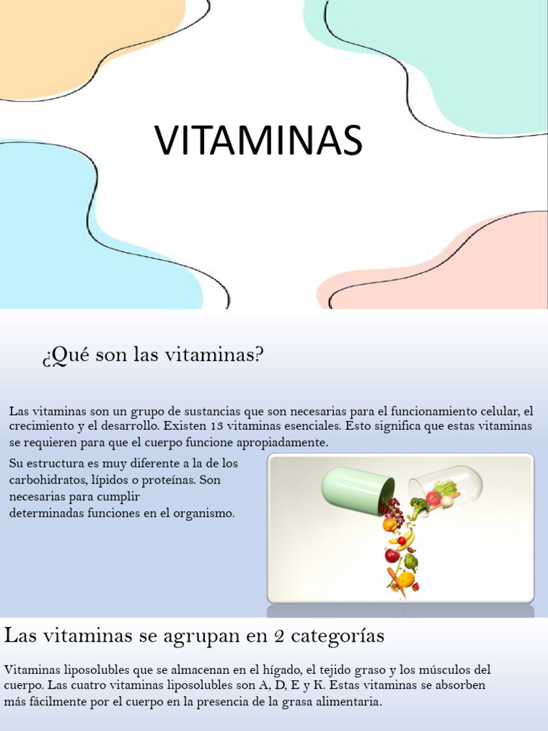 Guía Esencial de Vitaminas | PDF | Vitamina | Vitamina C