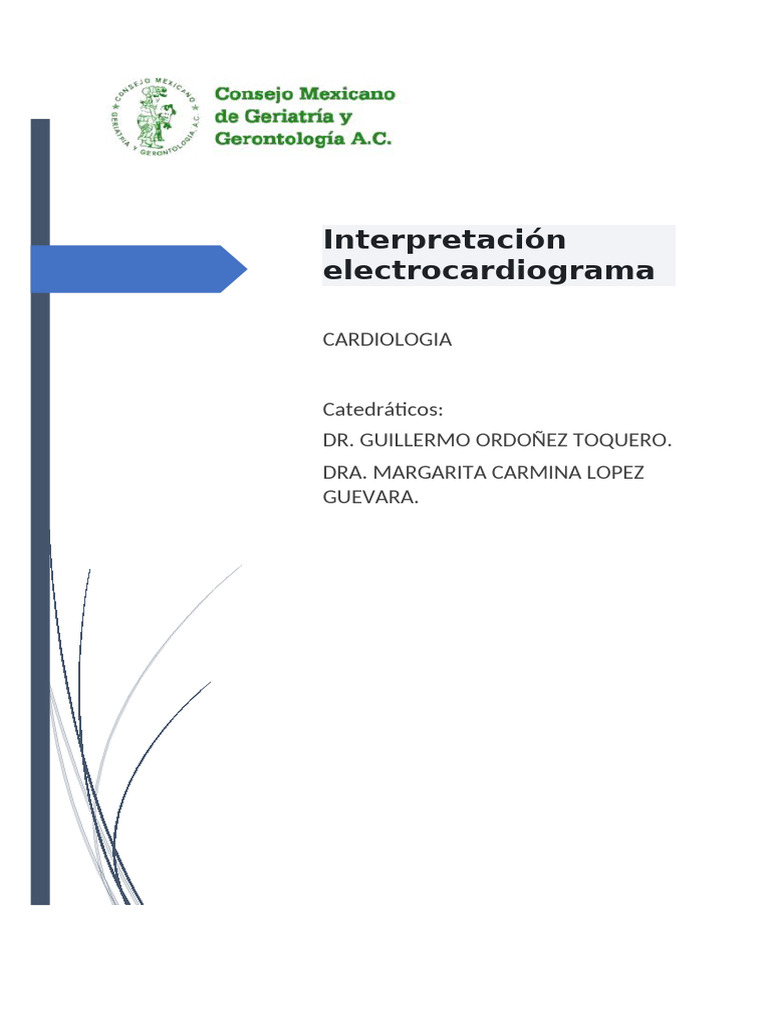 Interpretación Electrocardiograma | PDF
