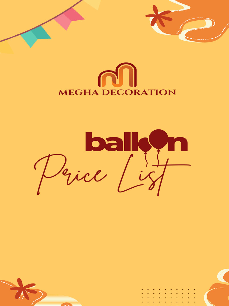 Megha Decoration Price List 2024 | PDF