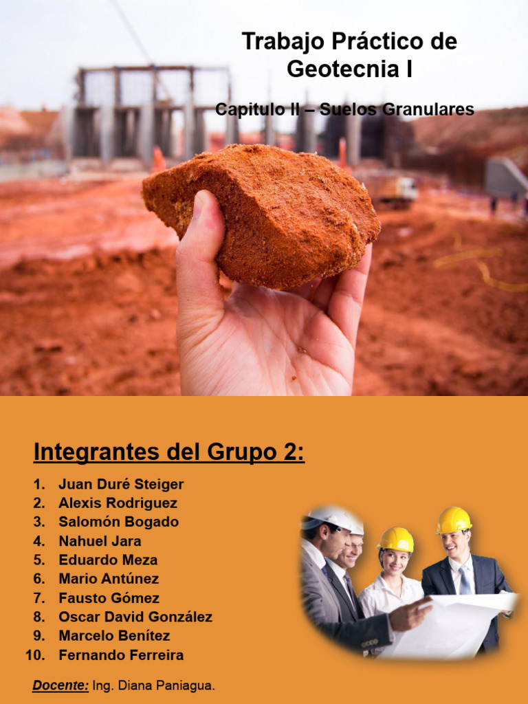 Suelos Granulares - Trabajo Práctico de Geotecnia 1 | PDF | Grava | Arena