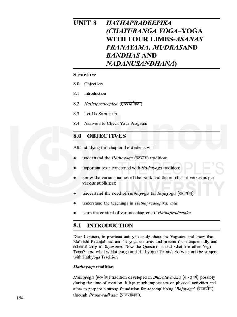 Hathyog Pradipika Ignou | PDF