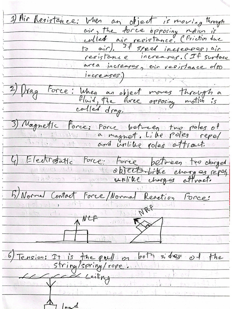 Physics Class Notes | PDF