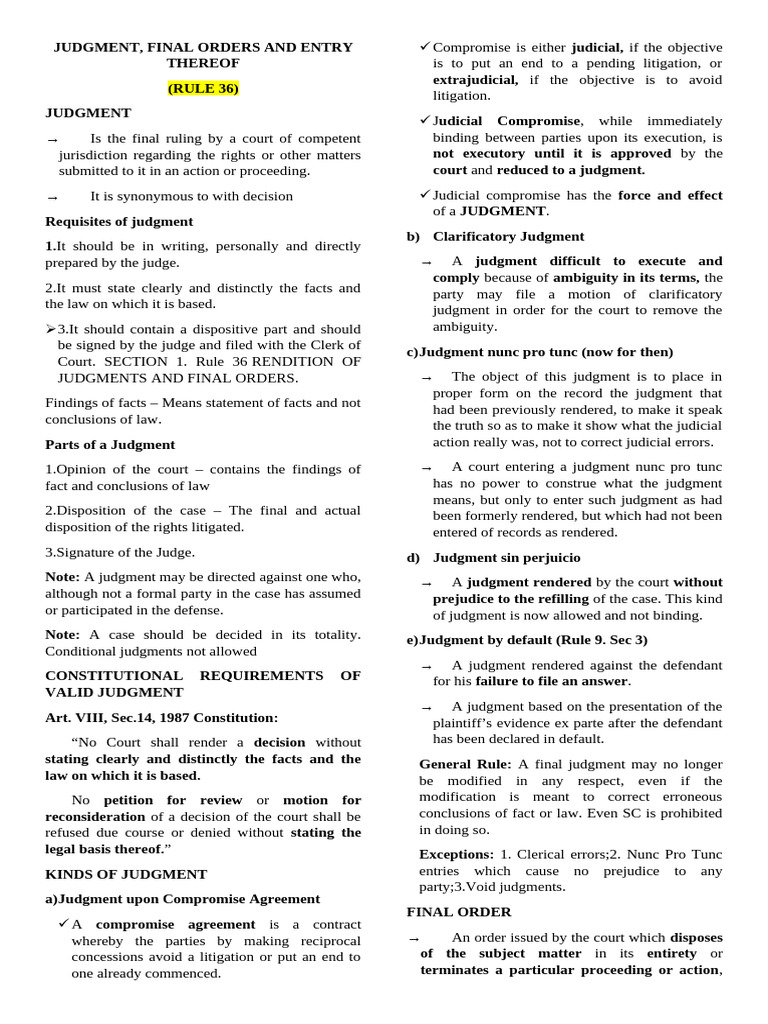 Understanding Final Judgments and Orders | PDF | Judgment (Law) | Appeal