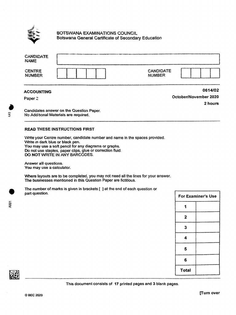 Acc PP2 2020 | PDF
