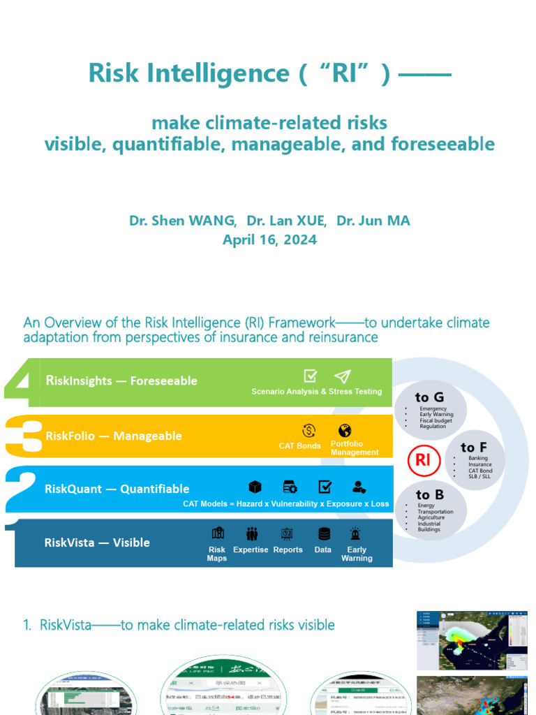 Risk Intelligence Framework - Shen Wang | PDF | Risk | Vulnerability