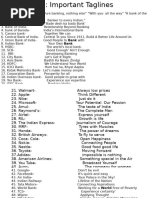 Popular Taglines in the Philippines | PDF | Companies Listed On The ...
