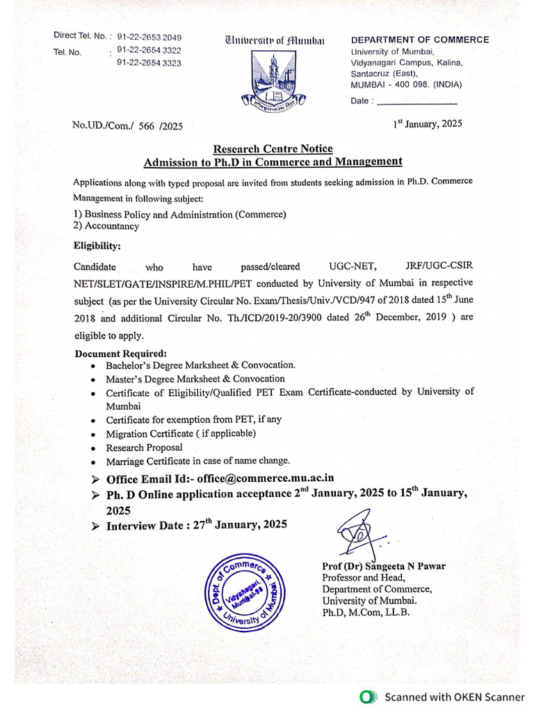 Ph.D-Notice-Ph.D-Notice-1st-Jan-25 | PDF