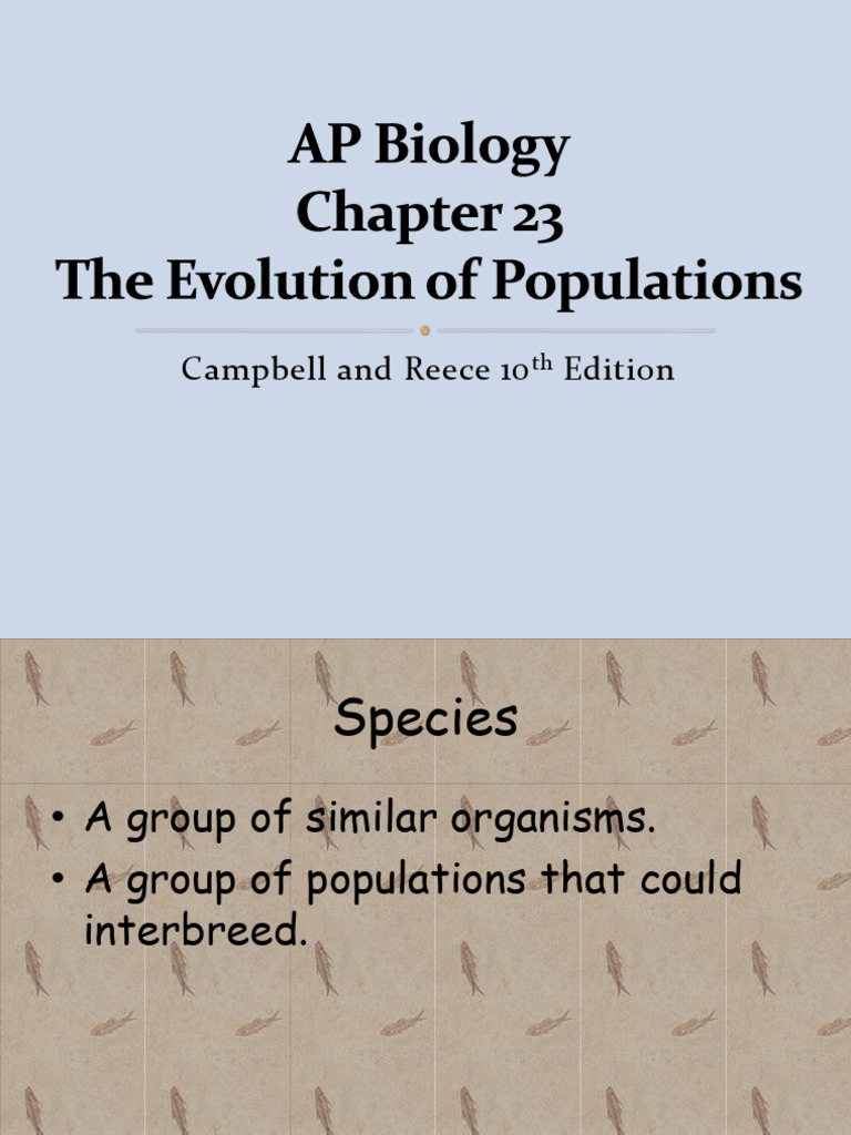 Evolution of Populations in Biology | PDF | Genetic Diversity | Genetics