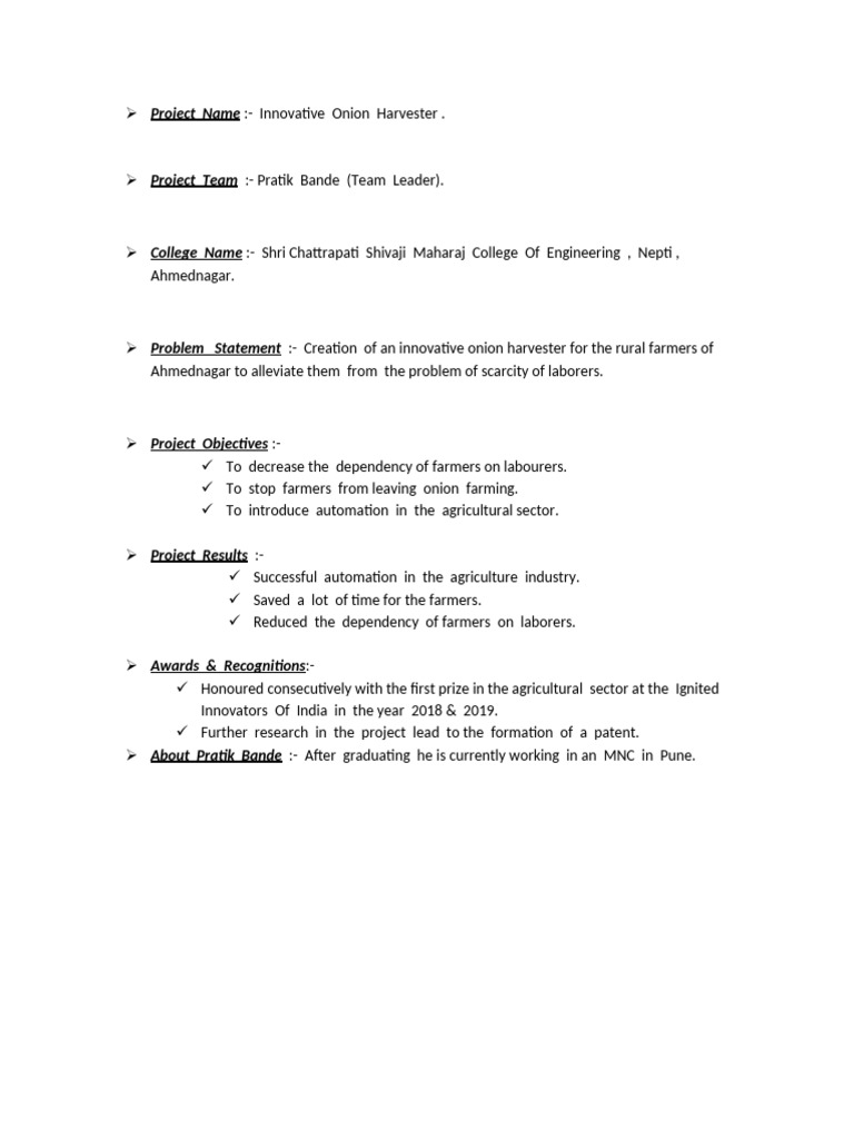 I2I Success Report Project Explaination | PDF