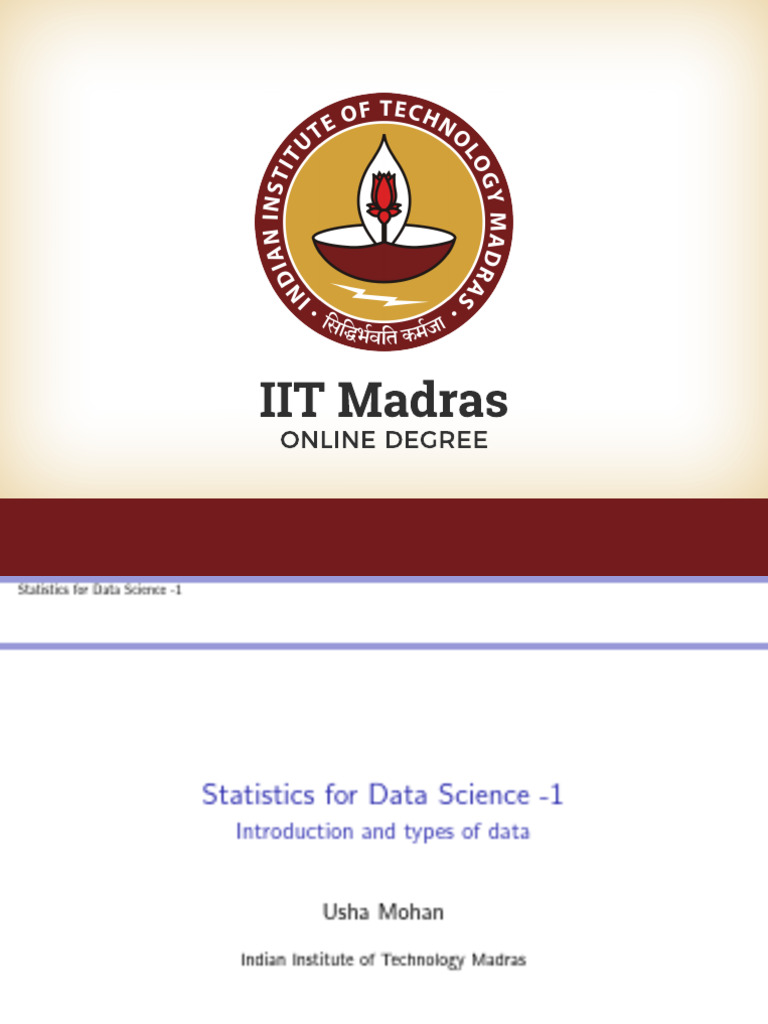 Lecture 1.1 | PDF | Statistics | Statistical Inference