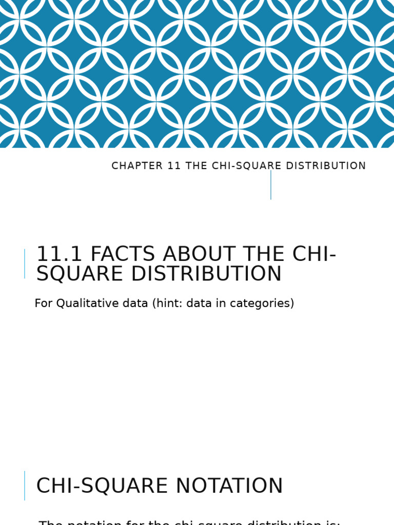 OpenStax Chapter 11 Power Point | PDF | Chi Squared Distribution | Chi ...