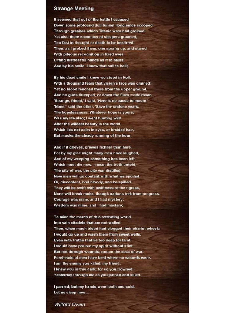 STRANGE MEETING ?? | PDF