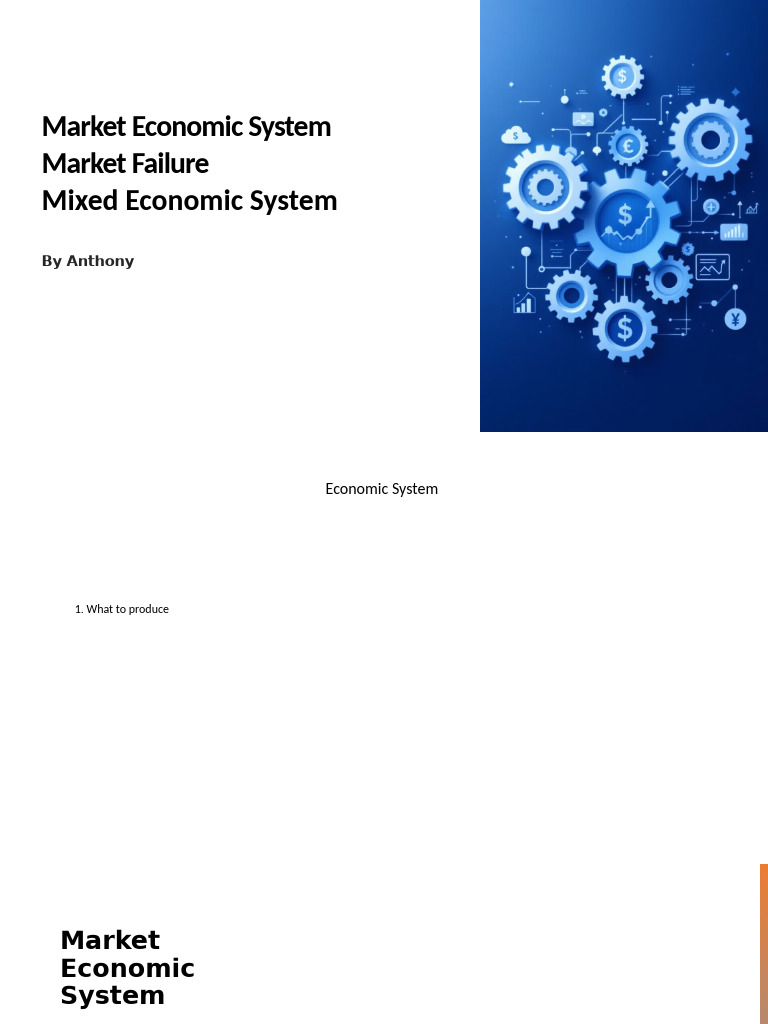Market Economic System and Market Failure 3 | PDF | Externality ...