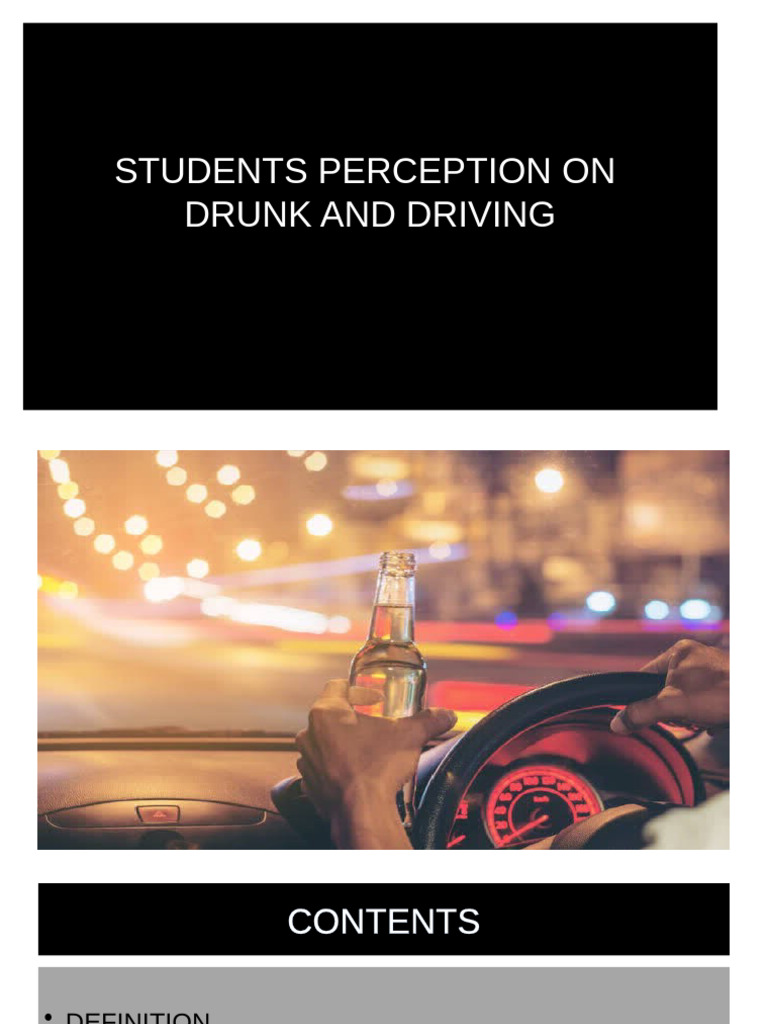 233461101063 PPT | PDF | Driving Under The Influence