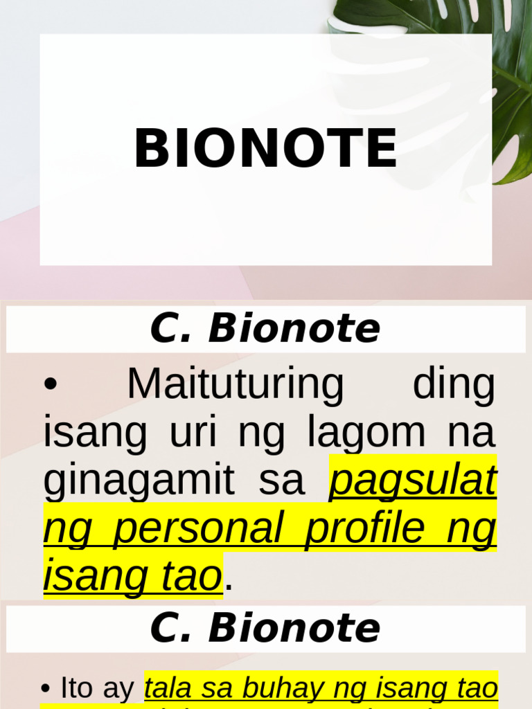 Bionote Memo 081346 1 | PDF