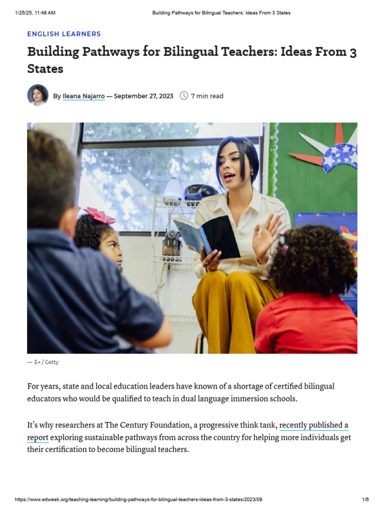 Pathways to Bilingual Teacher Certification | PDF | Cost Of Living ...