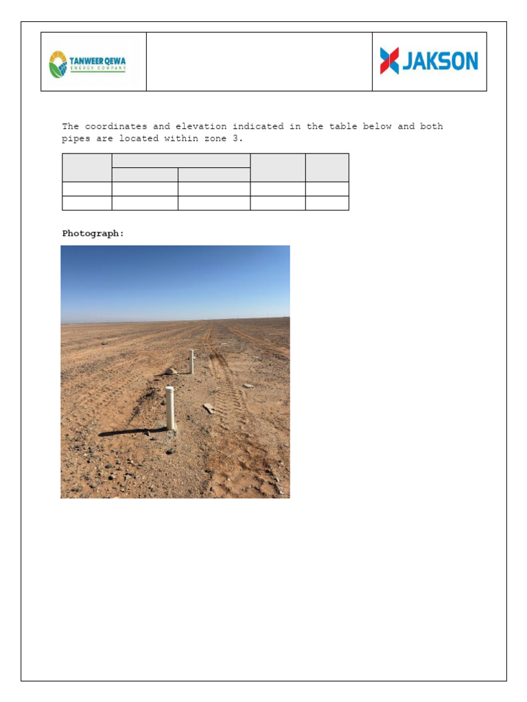 Location of Two Embedded PVC Pipes in Zone 3. | PDF