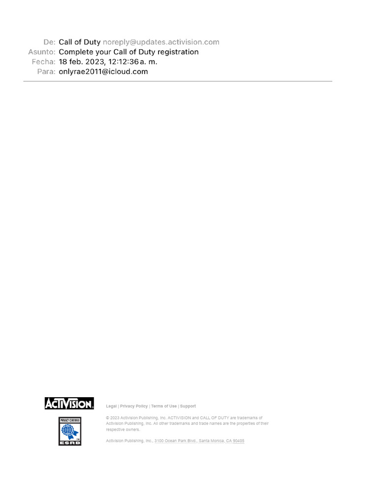 Activision Legal & Privacy Info | PDF