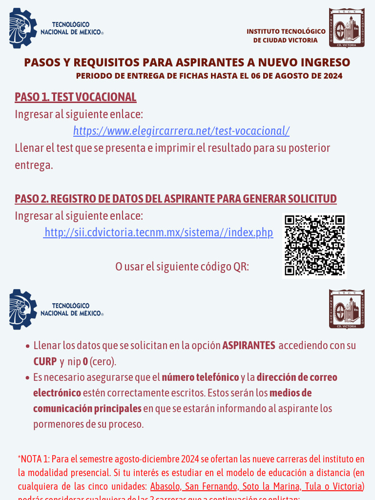 INSTRUCTIVO NUEVO INGRESO Ene2024 | PDF