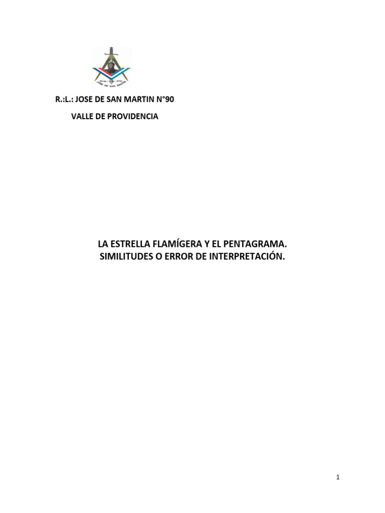 Simbología de la Estrella Flamígera y Pentagrama | PDF