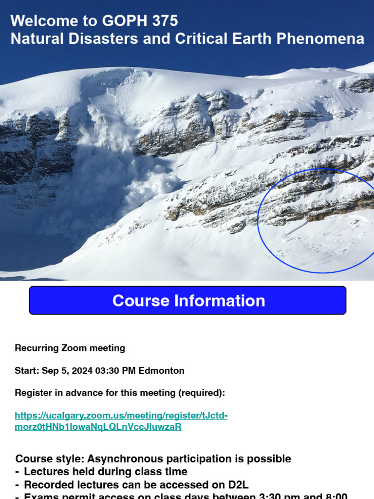 Natural Disasters Course Overview | PDF | Plate Tectonics | Fault (Geology)