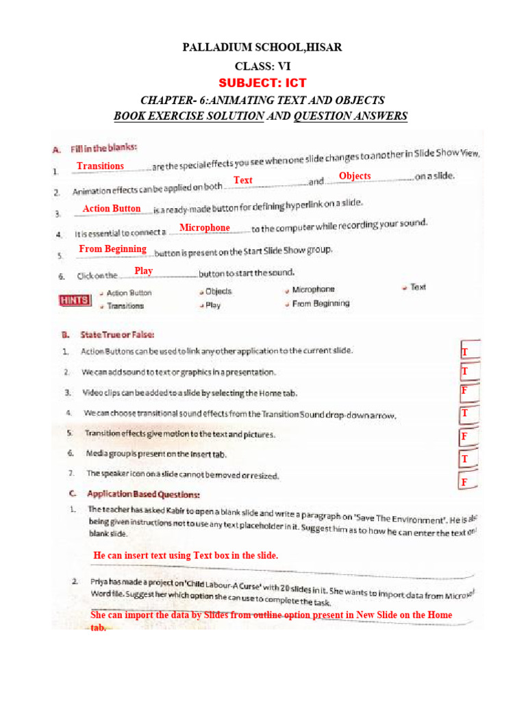 G-6 Ch-6 Animating Text and Objects | PDF