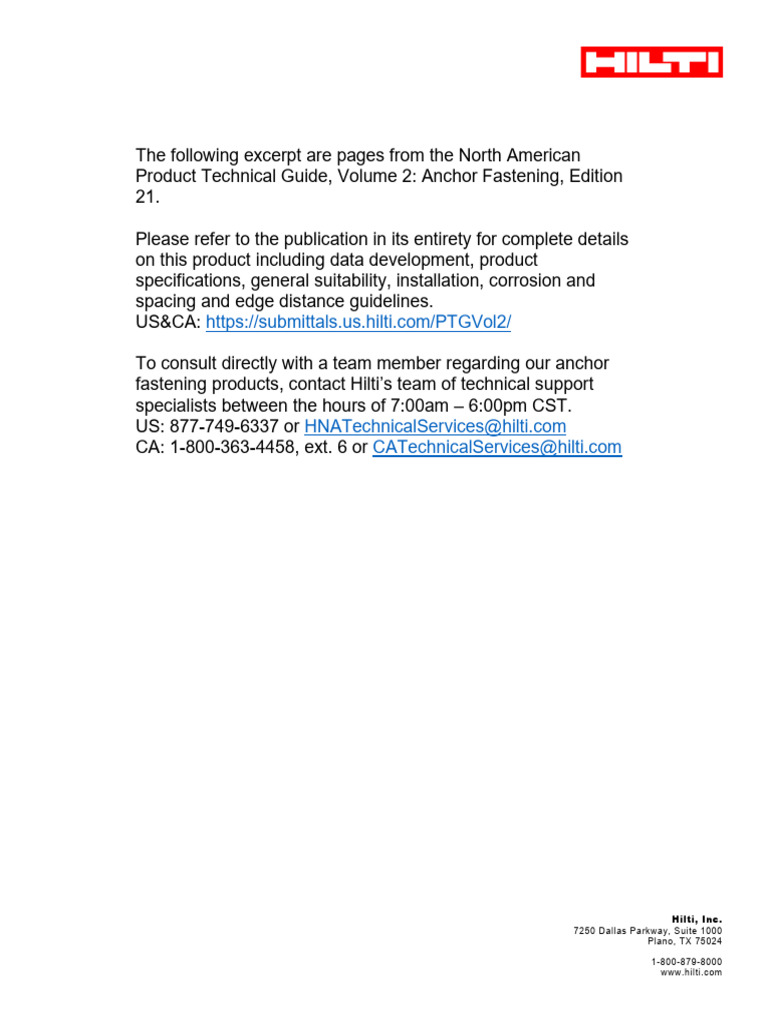 Technical Information ASSET DOC LOC 3008312 | PDF