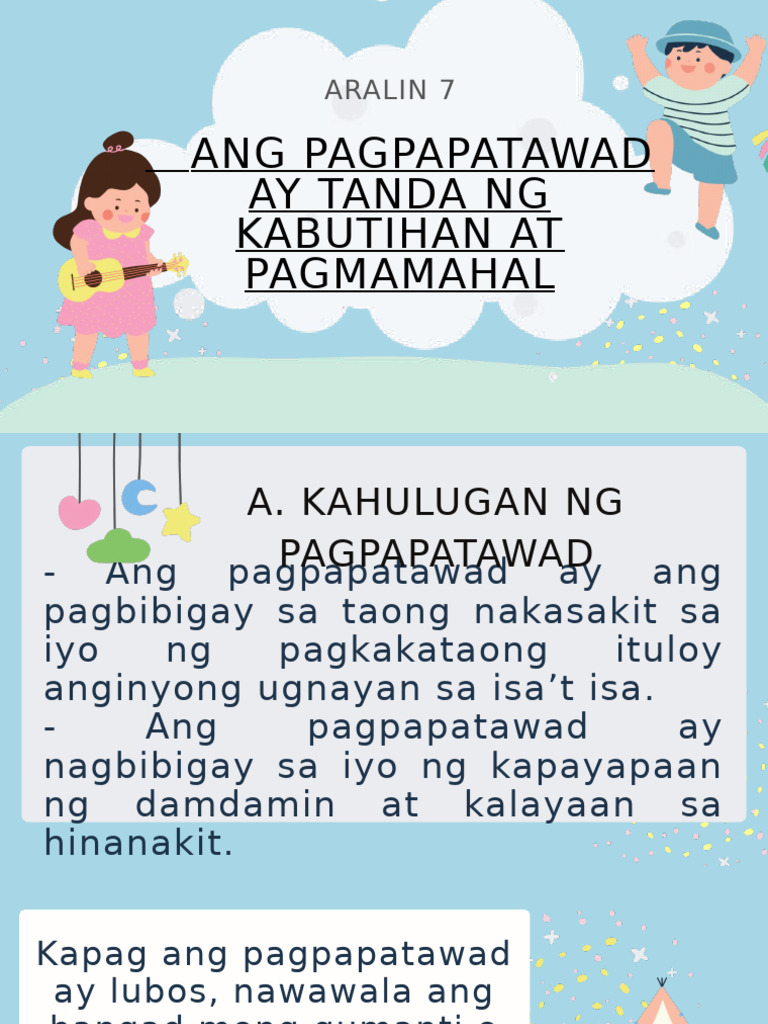 Ang Pagpapatawad Ay Tanda NG Kabutihan at Pagmamahal - 20241109 ...