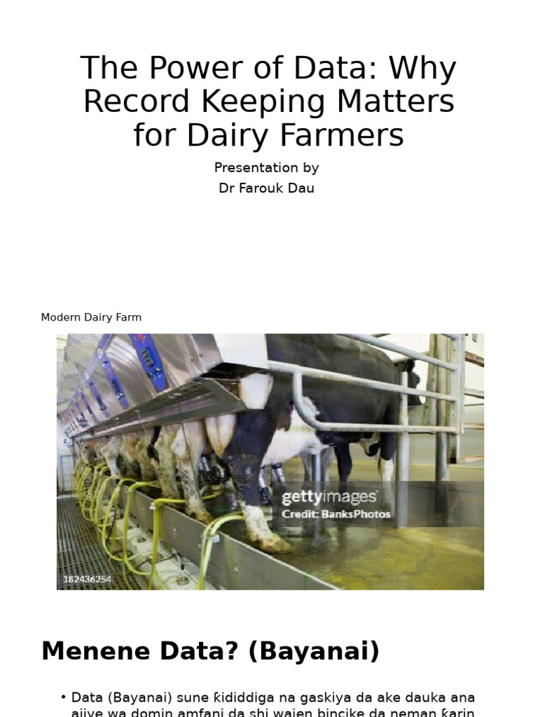 Dairy Presentation | PDF