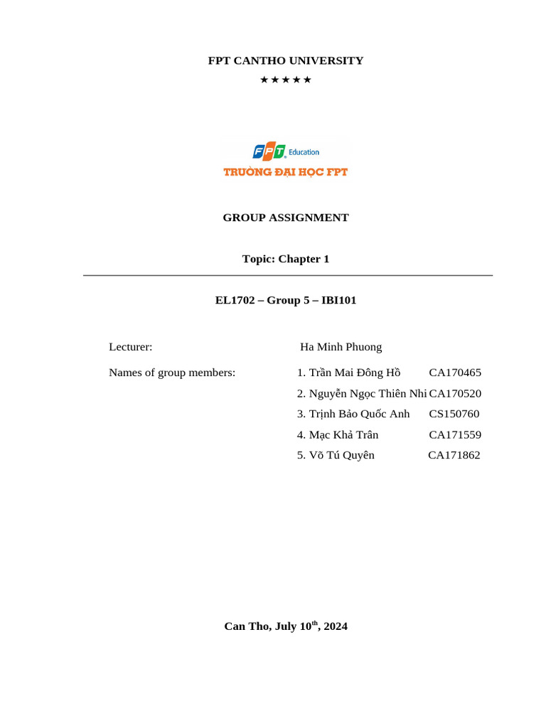 Group5_Final_Chapter1 | PDF | Globalization | Vietnam