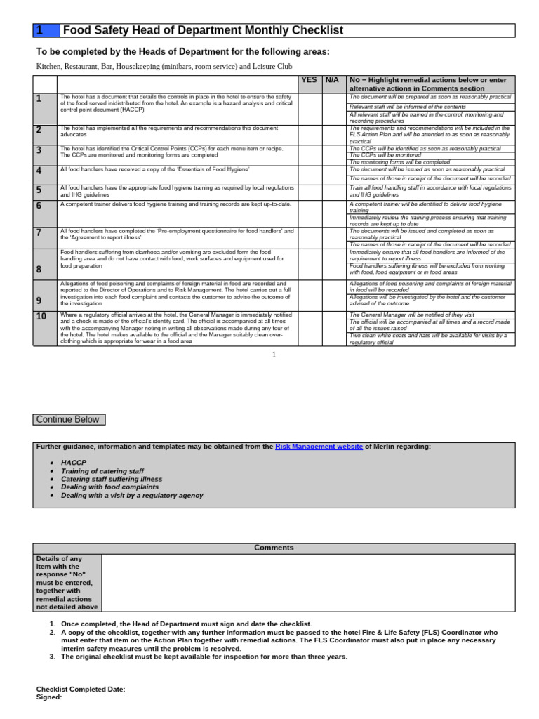 HOD 01 - FoodSafety - EN | PDF | Food Safety | Safety