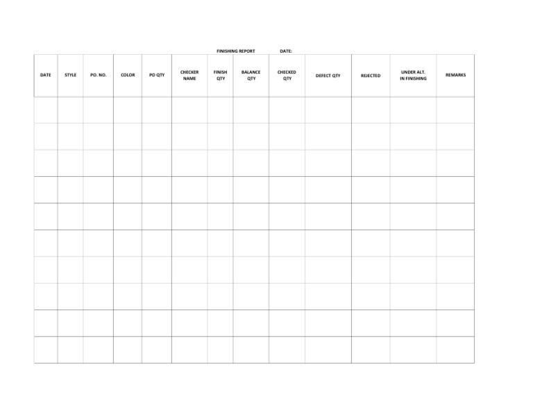 Finishing Reports | PDF