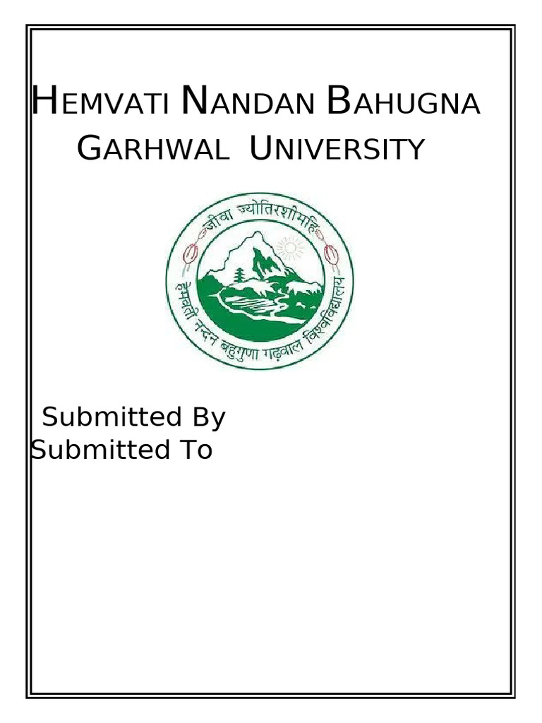 HNBGU FRONT PAGE | PDF