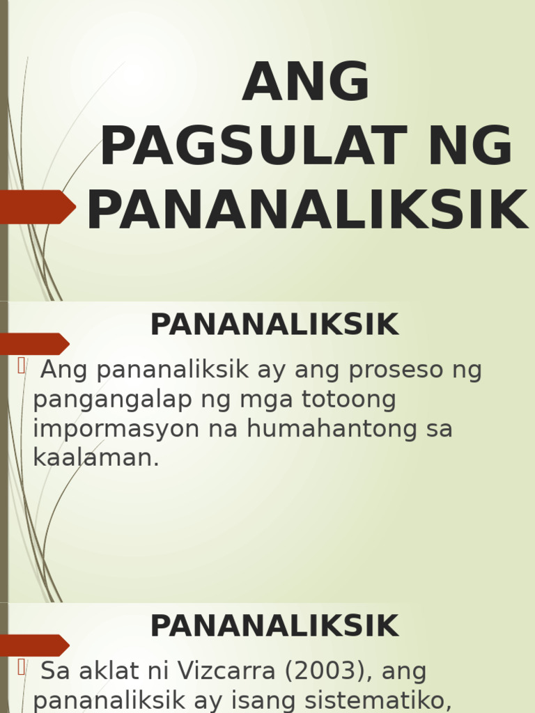 Ang Pagsulat NG Pananaliksik | PDF