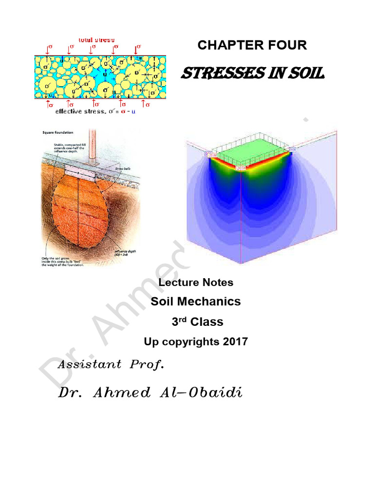 DR Ahmed Soil Mechanics Notes Chapter 4 | PDF | Soil Mechanics | Solid ...