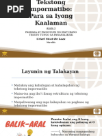 Pagbasa PPT Week3 3RDQ | PDF