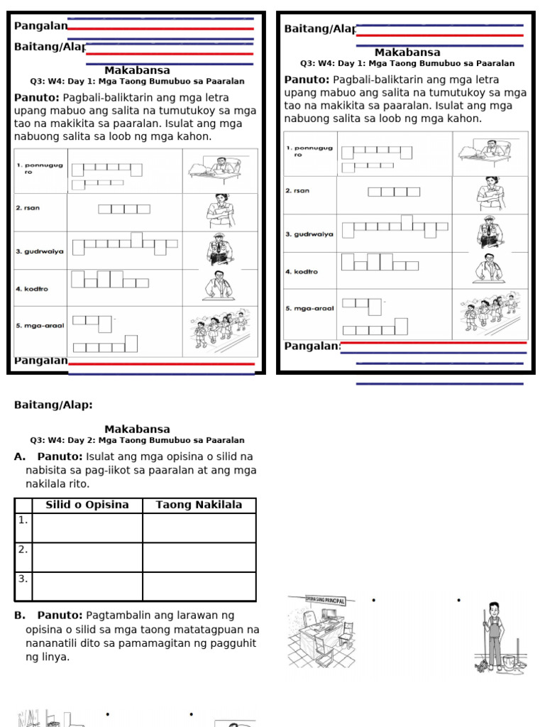 g1 q3 w4 Makabansa Las | PDF