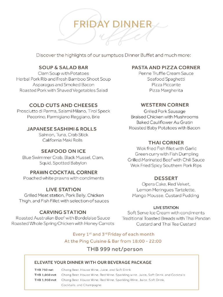 International Buffet Menu Sep 2024 | PDF